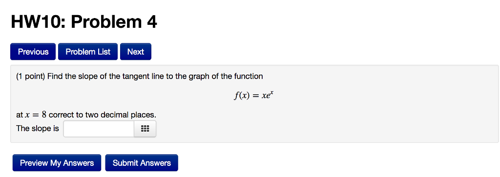 Solved HW10: Problem 4 Previous Problem List Next ious | Chegg.com