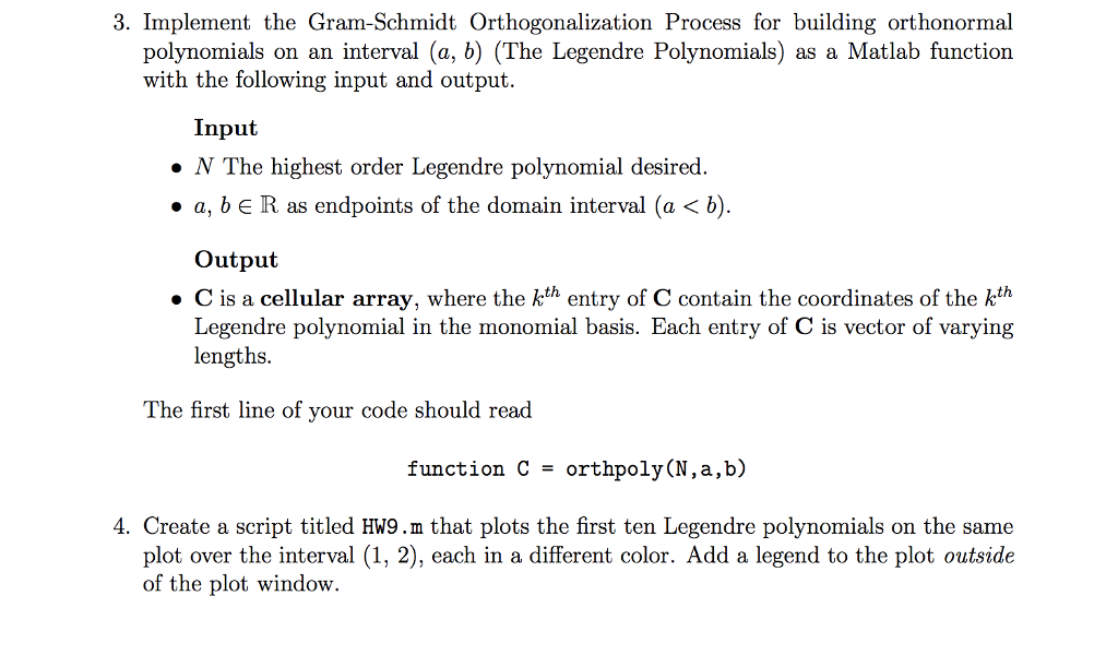 The Gram-Schmidt Orthogonalization Process The | Chegg.com