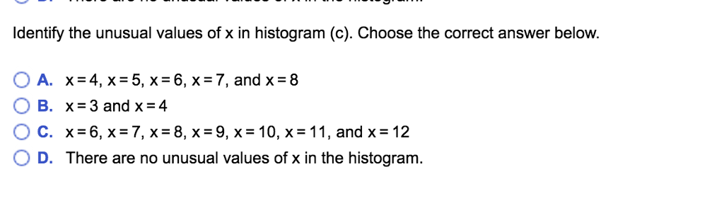 Solved The histograms each represent part of a binomial | Chegg.com