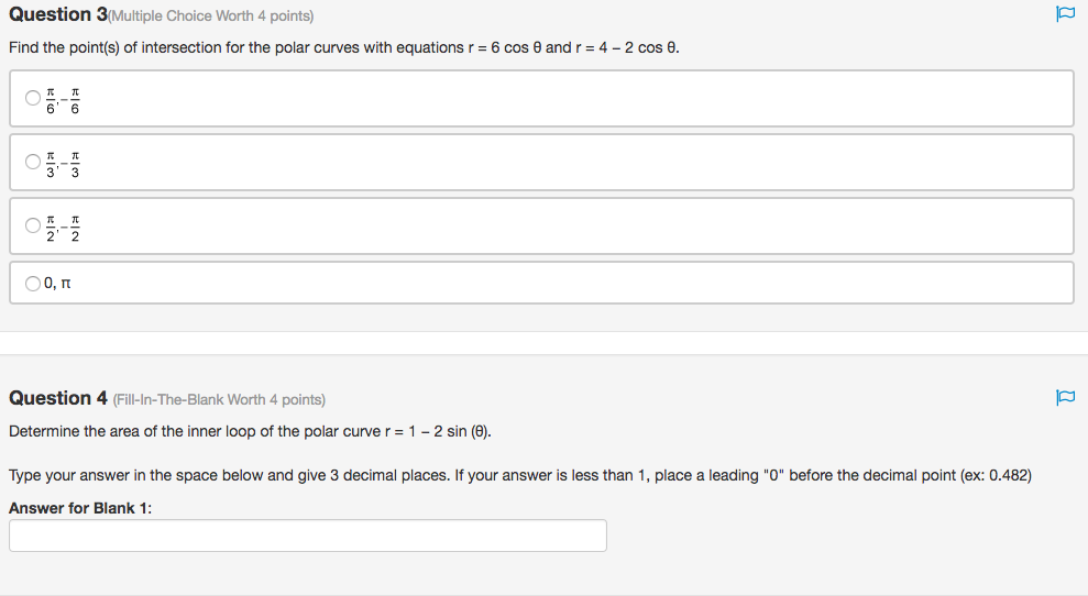 Solved Find the point(s) of intersection for the polar | Chegg.com