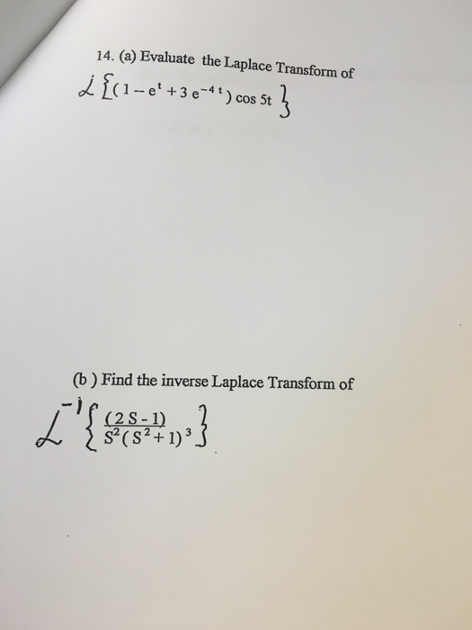 Solved Evaluate the Laplace transform of Infinity infinity | Chegg.com