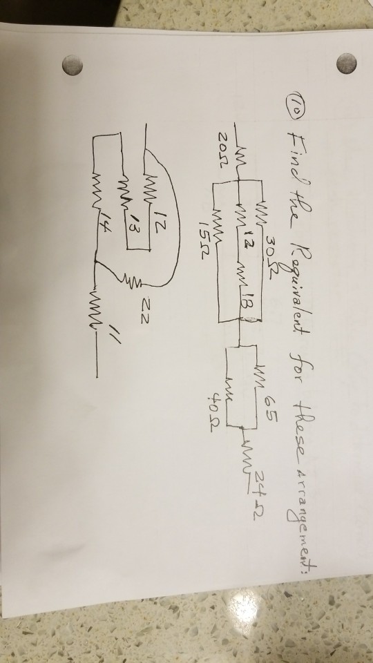 Solved Find the R equivalent for these arrangement: | Chegg.com