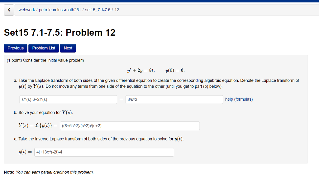 Solved Consider the initial value problem y' + 2y = 8t, | Chegg.com