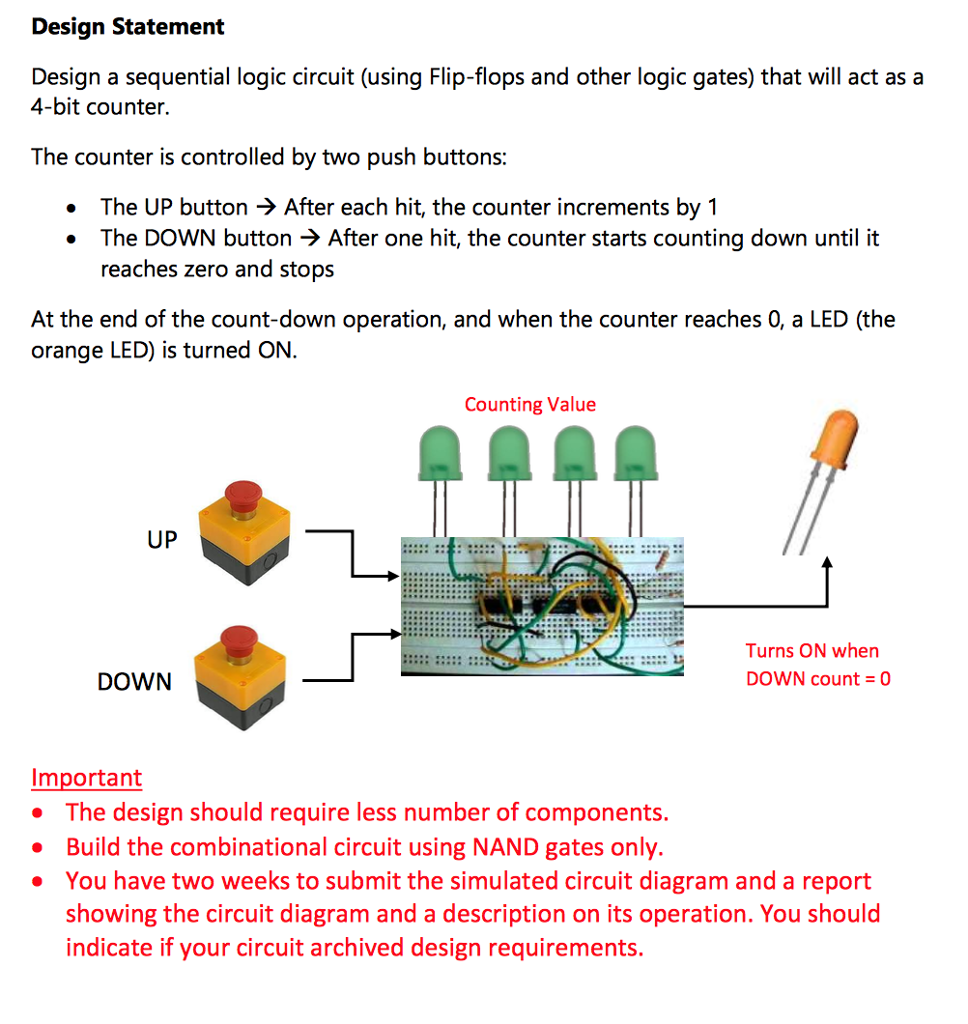 Design Statement Design A Sequential Logic Circuit 