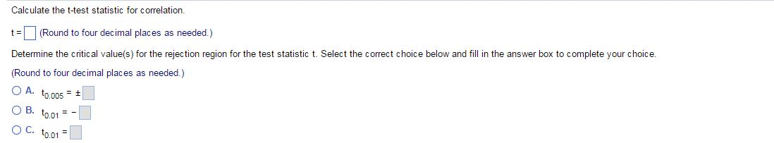 Solved A random sample of two variables, x and y, produced | Chegg.com