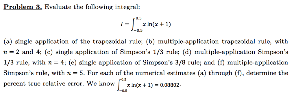 Solved Evaluate the following integral: I = | Chegg.com
