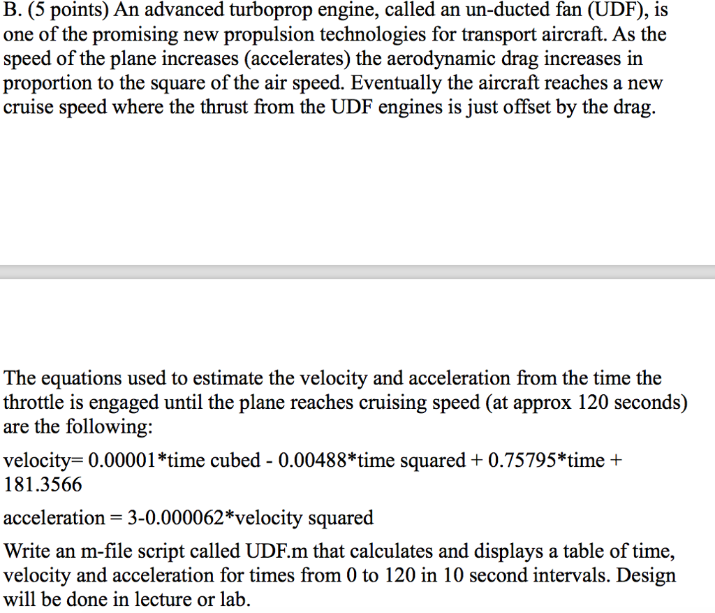 Solved An advanced turboprop engine, called an un-ducted fan | Chegg.com