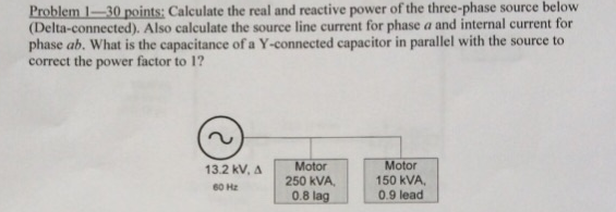 Solved Calculate the real and reactive power of the | Chegg.com