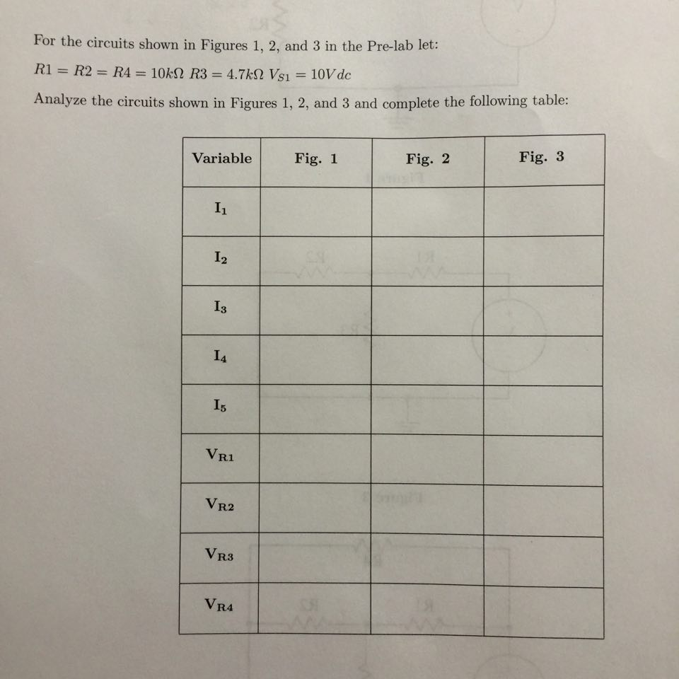 Solved For the circuits shown in Figures 1, 2, and 3 in the | Chegg.com
