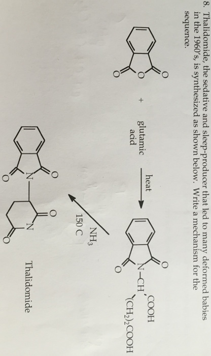 Solved Thalidomide, the sedative and sleep-producer that led | Chegg.com
