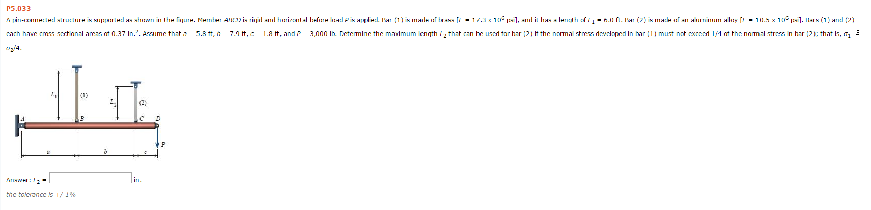 Solved A pin-connected structure is supported as shown in | Chegg.com