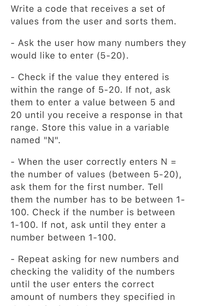 Solved Write a code that receives a set of values from the | Chegg.com