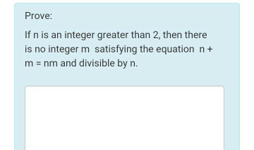 Solved If n is an integer greater than 2, then there is no | Chegg.com