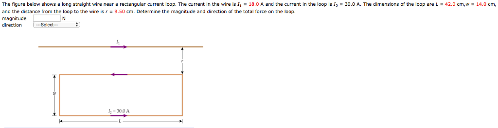 Solved The figure below shows a long straight wire near a | Chegg.com