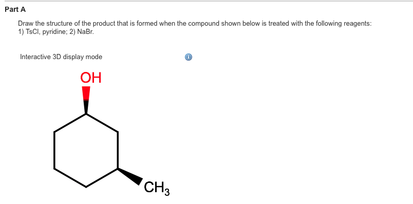 Solved Part A Draw the structure of the product that is | Chegg.com