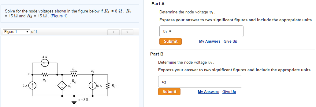 Solved Solve for the node voltages shown in the figure below | Chegg.com