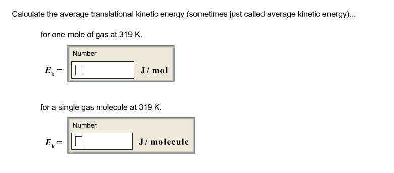 Translational Kinetic Energy