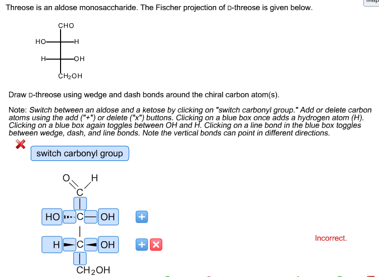 Solved Threose is an aldose monosaccharide. The Fischer | Chegg.com