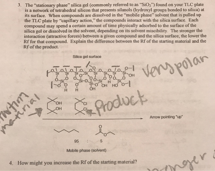 Solved The "stationary phase" silica gel (commonly referred | Chegg.com