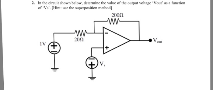Solved Determine the value of the output voltage 'V_out' as | Chegg.com