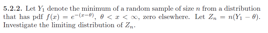 Let Y1 denote the minimum of a random sample of size | Chegg.com