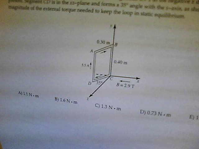 Solved A rigid rectangular loop, which measure 0.30 m by | Chegg.com