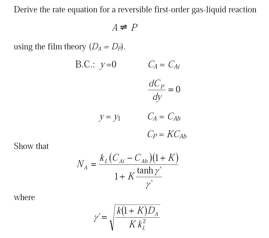 Solved Derive The Rate Equation For A Reversible First order Chegg Solved Derive The Rate Equation For A Reversible First order Chegg