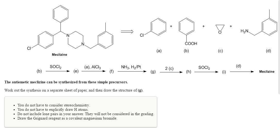Solved Work out the synthesis on a separate sheet of paper, | Chegg.com