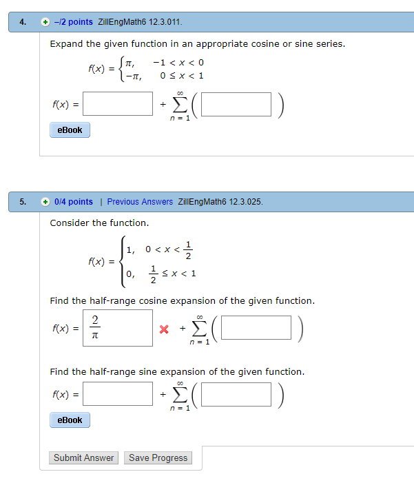 Solved 4. -12 points ZillEngMath6 12.3.011 Expand the given | Chegg.com