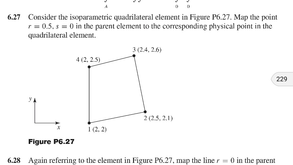 Solved Consider the isoparametric quadrilateral element in | Chegg.com