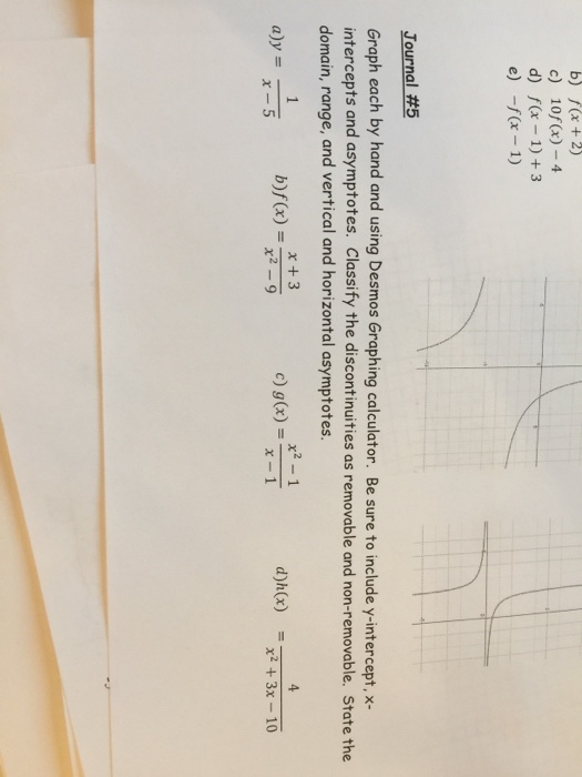 Solved Graph each by hand and using Desmos Graphing | Chegg.com