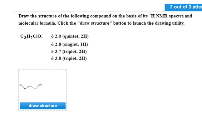 Solved Draw the structure of the following compound on the | Chegg.com