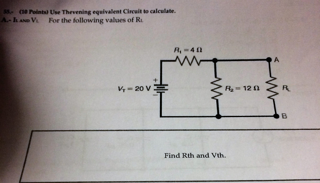 Solved sa0 Points) Use Thevening equivalent Circuit to | Chegg.com