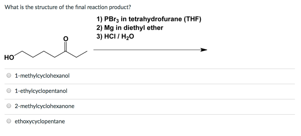 Solved What is the structure of the final reaction product? | Chegg.com