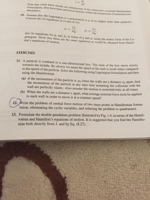 Solved into 2n equation for q1 and p_i in terms of q and P, | Chegg.com