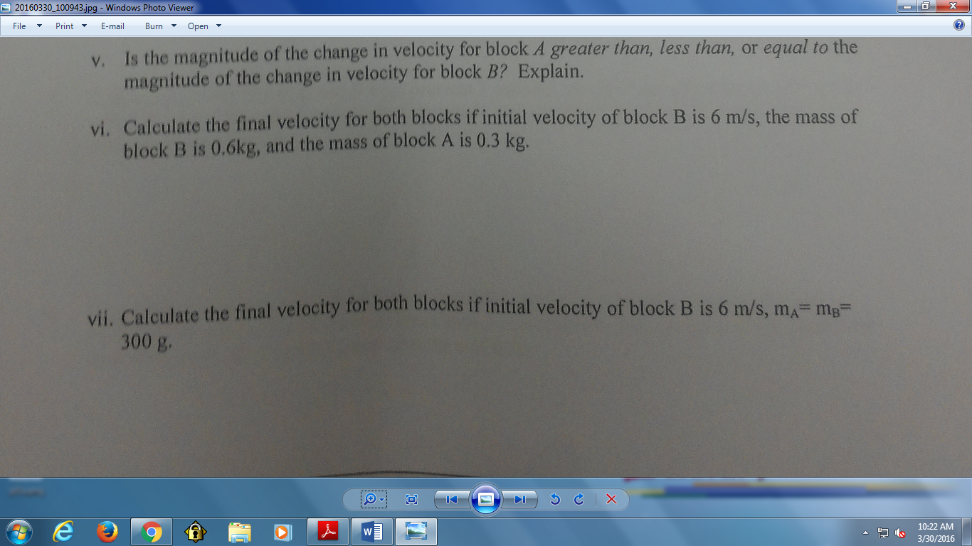 Solved "Two blocks are on a frictionless, level track. Block | Chegg.com