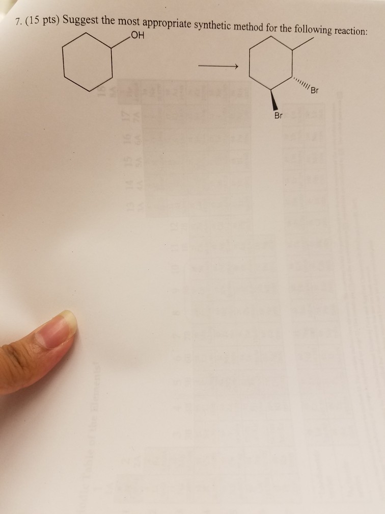Solved Suggest The Most Appropriate Synthetic Method For The Chegg