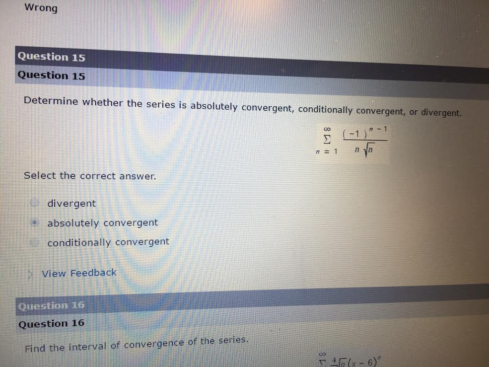 Solved Determine whether the series is absolutely | Chegg.com