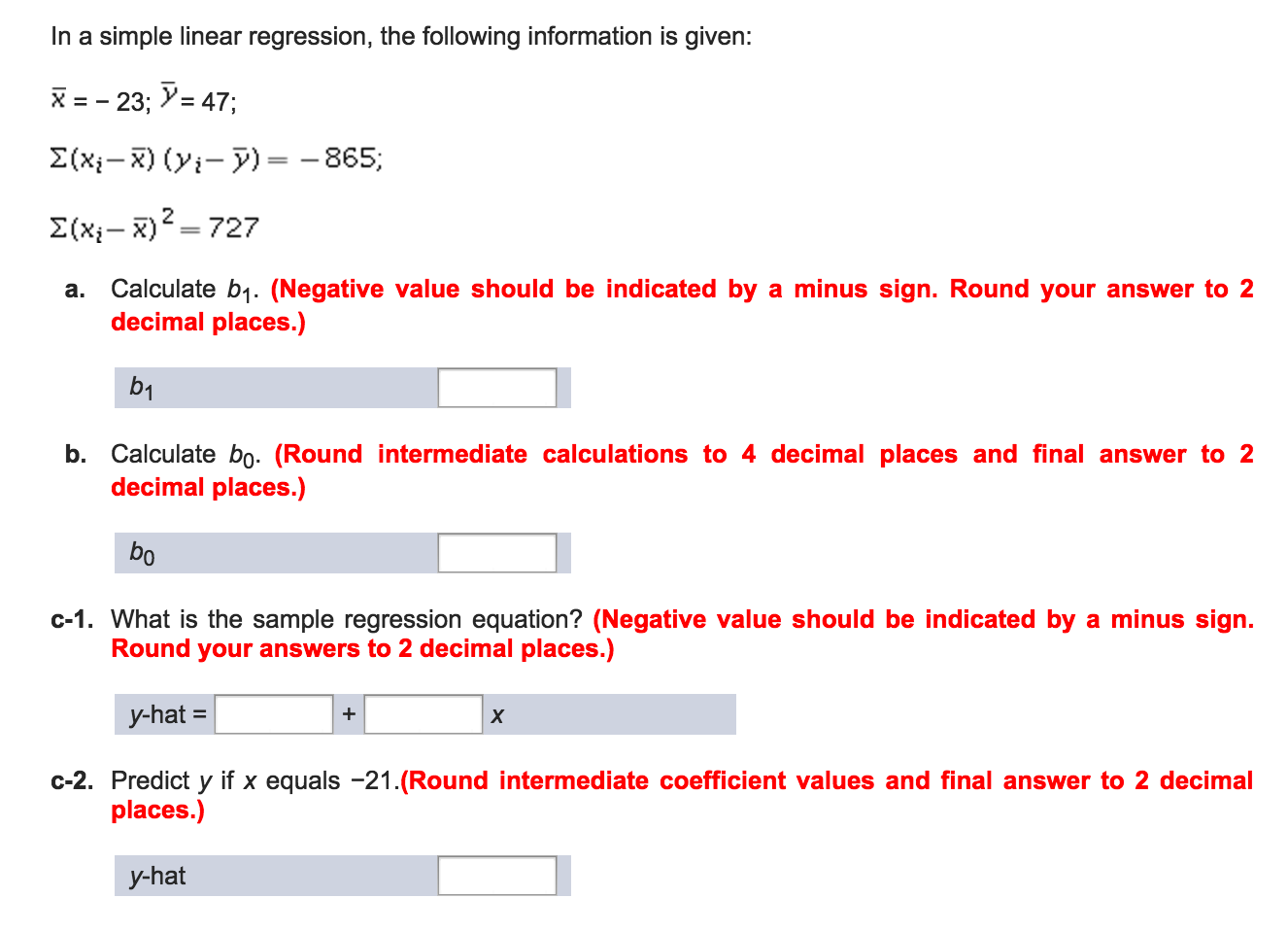 Solved In a simple linear regression, the following | Chegg.com