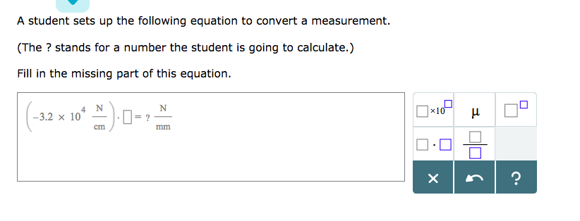 Solved A student sets up the following equation to convert a | Chegg.com