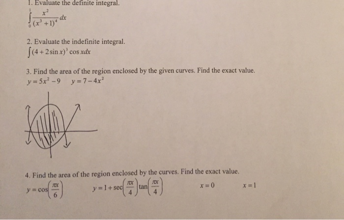 Solved Evaluate the definite integral. integral^1_0 x^2/(x^3 | Chegg.com