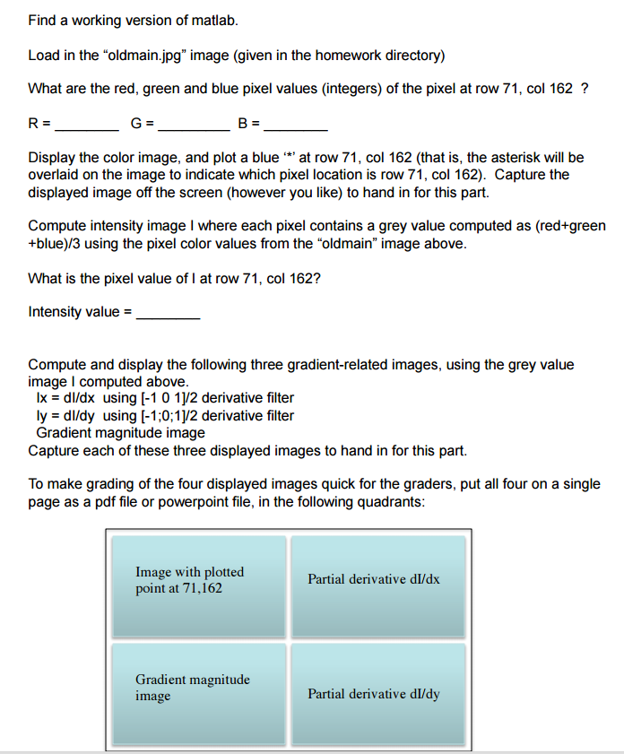Solved Find a working version of matlab. Load in the | Chegg.com