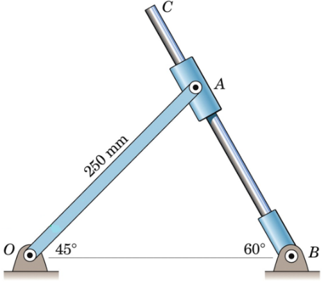 Solved Acceleration analysis Write the relative motion | Chegg.com