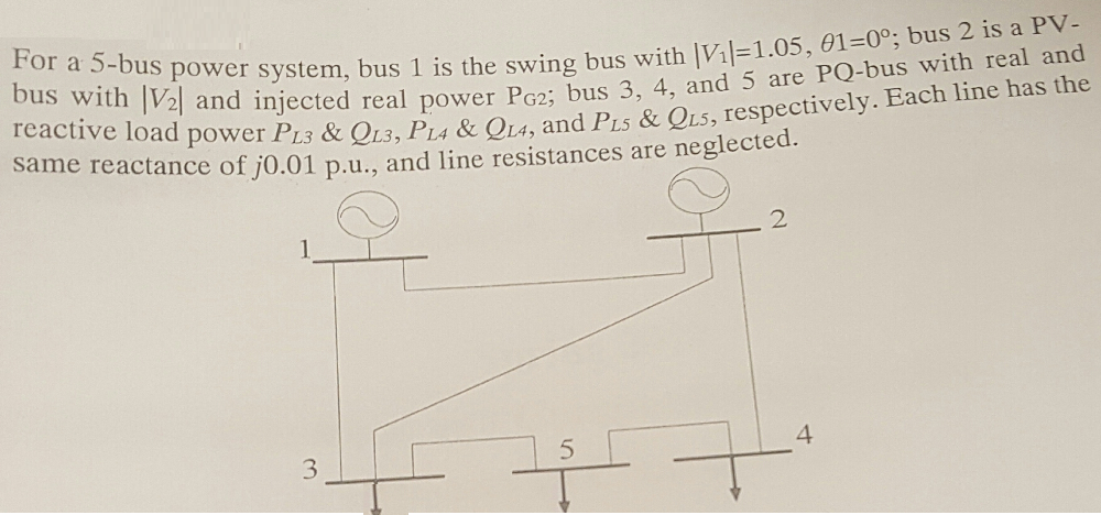 Solved Need help with power system questions. Mainly need | Chegg.com