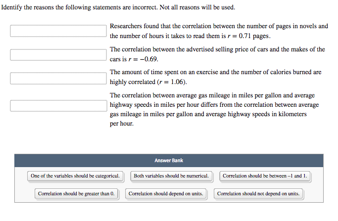 Solved Identify the reasons the following statements are | Chegg.com