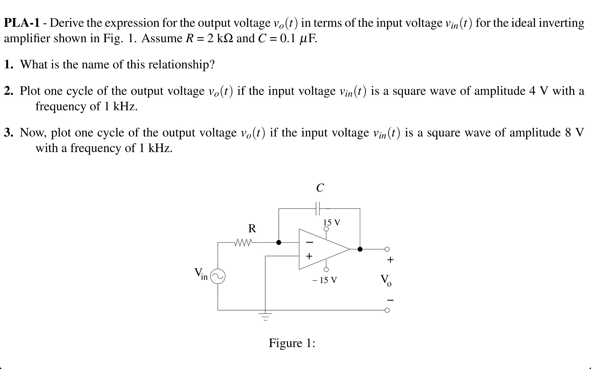 Solved Derive The Differential Equation Relating The Output