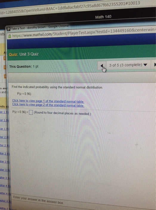 Solved Find the indicated probability using the standard | Chegg.com