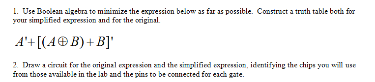 Solved Use Boolean algebra to minimize the expression below | Chegg.com