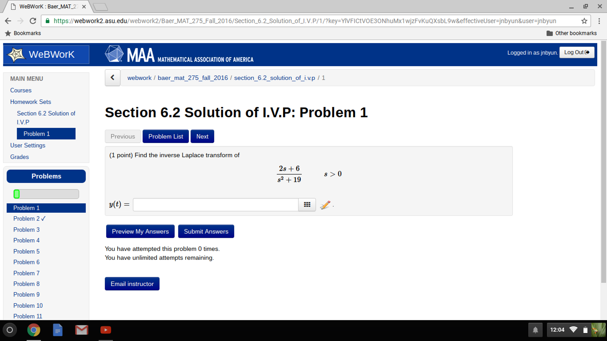 Solved D WeBWorK Baer MAT L2 X C https webwork2 .asu.edu MAT | Chegg.com
