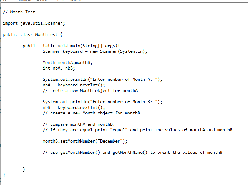 Solved Month Class Write A Class Named Month The Class 3515